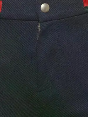 Gucci Ruffle Shorts With Web Stripe Detail