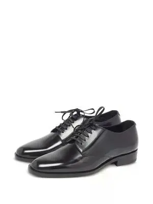 Saint Laurent Patent Leather Derby Shoes - Black