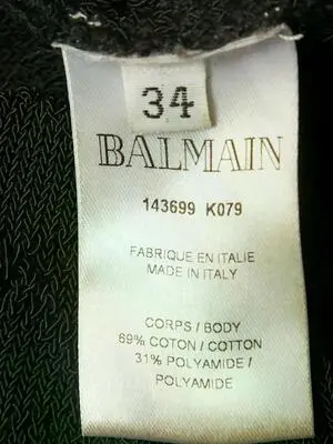Balmain Chevron Diamond Knit Mini Dress