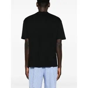 Drole De Monsieur Slogan-print Cotton T-shirt - Black