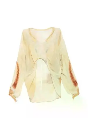 YANGKEHAN Embroidered Blouse - Neutrals