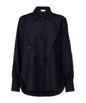 Victoria Beckham Long Sleeve Shirt - Black