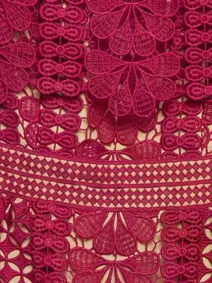 SELF-PORTRAIT Guipure Lace Off-shoulder Mini Dress