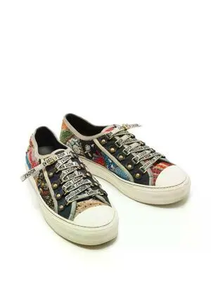 Dior Walk'n' Embroidered Sneakers - Black