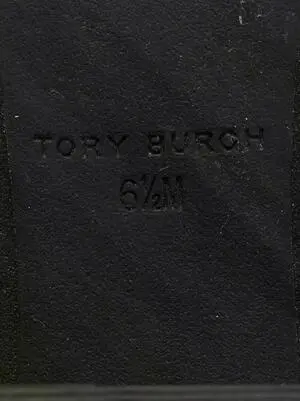 Tory Burch Leather Square Toe Block Heel Boots