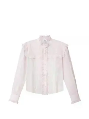 MARANT ETOILE Lonzie Embroidered Top - Pink