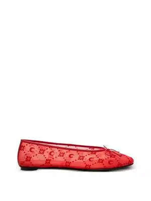 MARINE SERRE Moonogram Mesh Ballet Flats