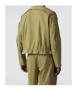 KIKO KOSTADINOV Egret Pinstripe Cotton Blend Jacket