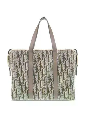 Dior Large Oblique Wool Corolle Tote Bag