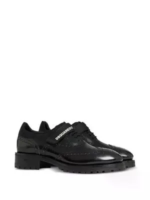 Dsquared2 Leather Oxford Shoes With Lug Sole