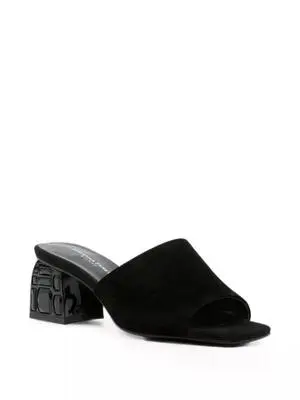 ADRIANNA FERETTI Adrianna Ferretti Crystal Embellished Block Heel Sandals