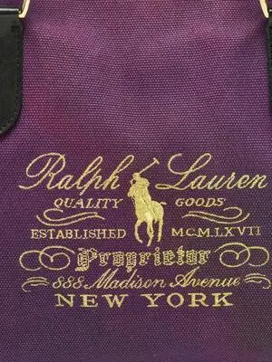 Ralph Lauren Leather Trimmed Tote Bag