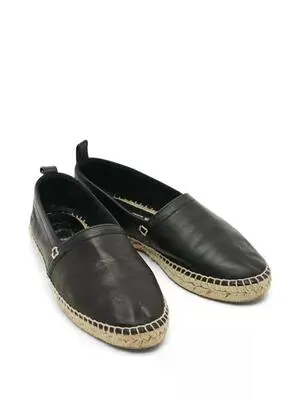 Loewe Leather Espadrille Flats