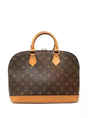 LOUIS VUITTON Monogram Alma Pm Handbag - Brown