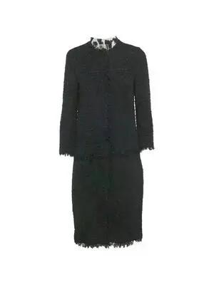 Giambattista Valli Frayed Tweed Coat