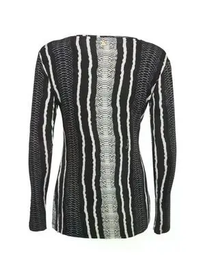 Roberto Cavalli Long Sleeve Top - Black