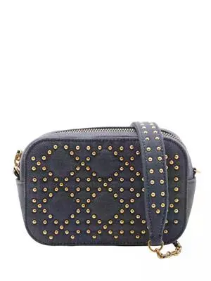 Dior Denim Cannage Studded Lady Camera Bag - Blue