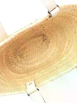 Loewe Small Raffia Anagram Basket Tote Bag