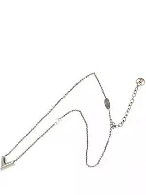 LOUIS VUITTON Essential V Supple Necklace - Silver