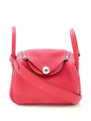 Hermès 2020 Clemence Mini Lindy Crossbody Bag - Pink