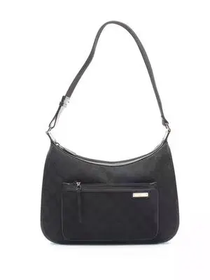 Gucci Gg Canvas Shoulder Bag - Black