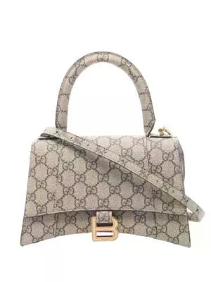 Balenciaga Hacker Project Gg Supreme Hourglass Satchel - Neutrals