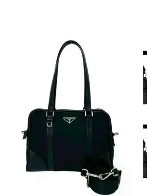 Prada Tessuto Satchel - Black