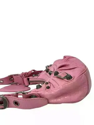 Balenciaga Lambskin Motocross Le Cagole Xs Crossbody Bag - Pink