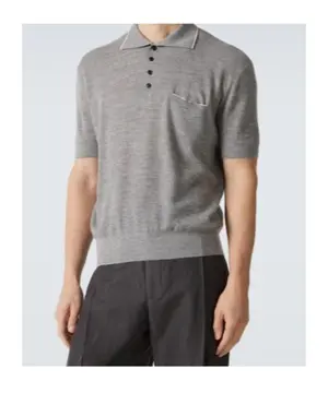 Giorgio Armani Cashmere And Silk Polo Shirt