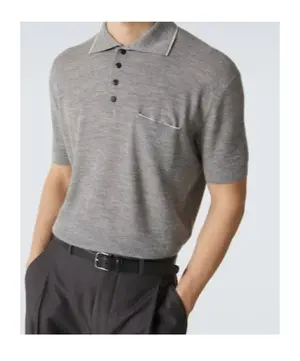 Giorgio Armani Cashmere And Silk Polo Shirt