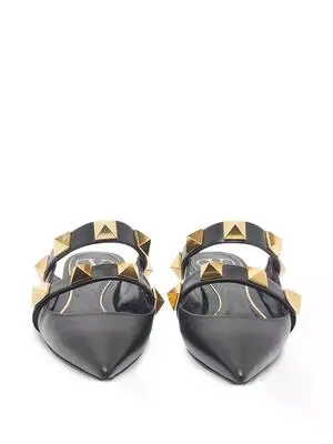 Valentino Garavani Roman Stud Mules - Black