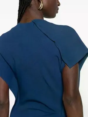 Victoria Beckham Draped-detail Midi Dress