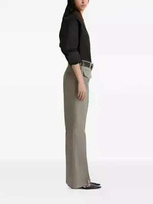 Marni Virgin Wool Micro-check Flared Pants