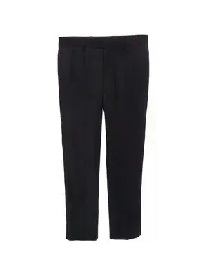Emporio Armani Tailored Wool-blend Trousers - Black