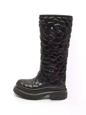 Valentino Garavani Rose Atelier Knee-length Boots - Black