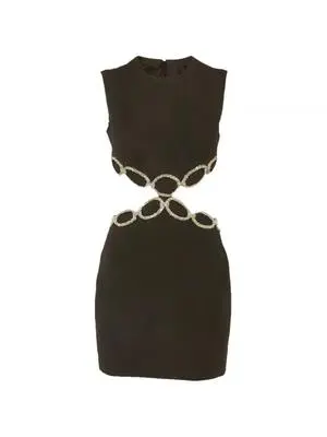 Valentino Garavani Cut-out Detail Mini Dress - Black