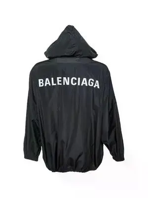 Balenciaga Logo-print Hooded Jacket