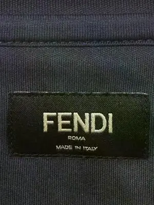 Fendi Ff Metallic-monogram T-shirt