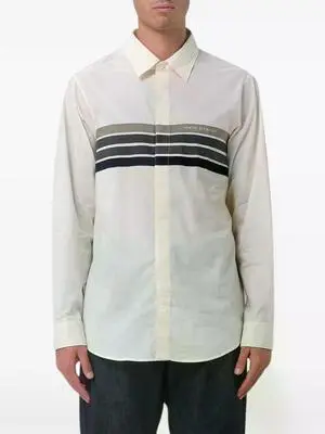 Emporio Armani Stripe-detail Shirt - Neutrals