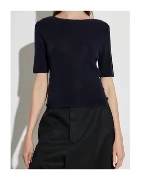 Officine Générale Ribbed Neckline T-shirt