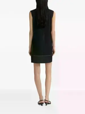 Marni Wool Wrap-effect Mini Dress With Pocket