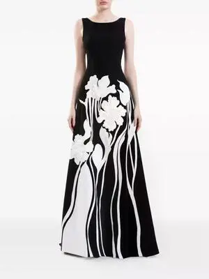 SAIID KOBEISY Embroidered Padded Dress
