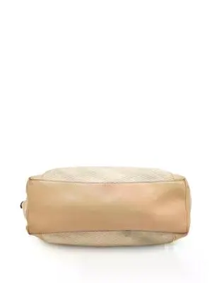 COACH Ava Canvas Calf Leather Tote Bag