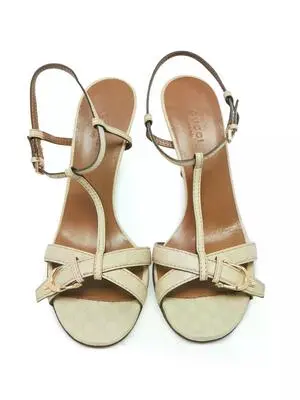 Gucci Gg Supreme Heeled Sandals