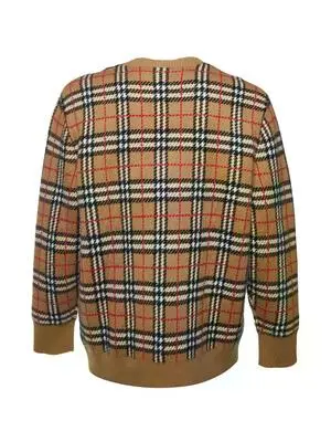Burberry Checked Cashmere Sweater
