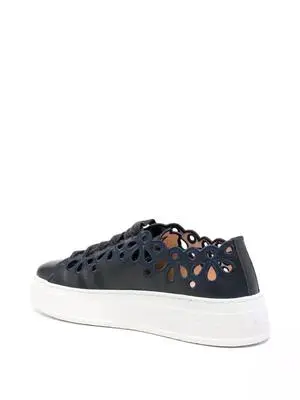 Agl Laser-cut Scalloped Sneakers