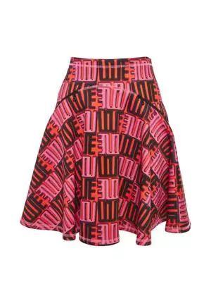 Kenzo Flared Mini Skirt - Pink
