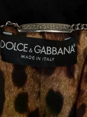 Dolce & Gabbana Cropped Leopard Print Jacket