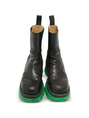 Bottega Veneta Tire Platform Chelsea Boots - Black