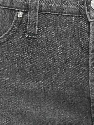 Versace Logo Embroidered Jeans